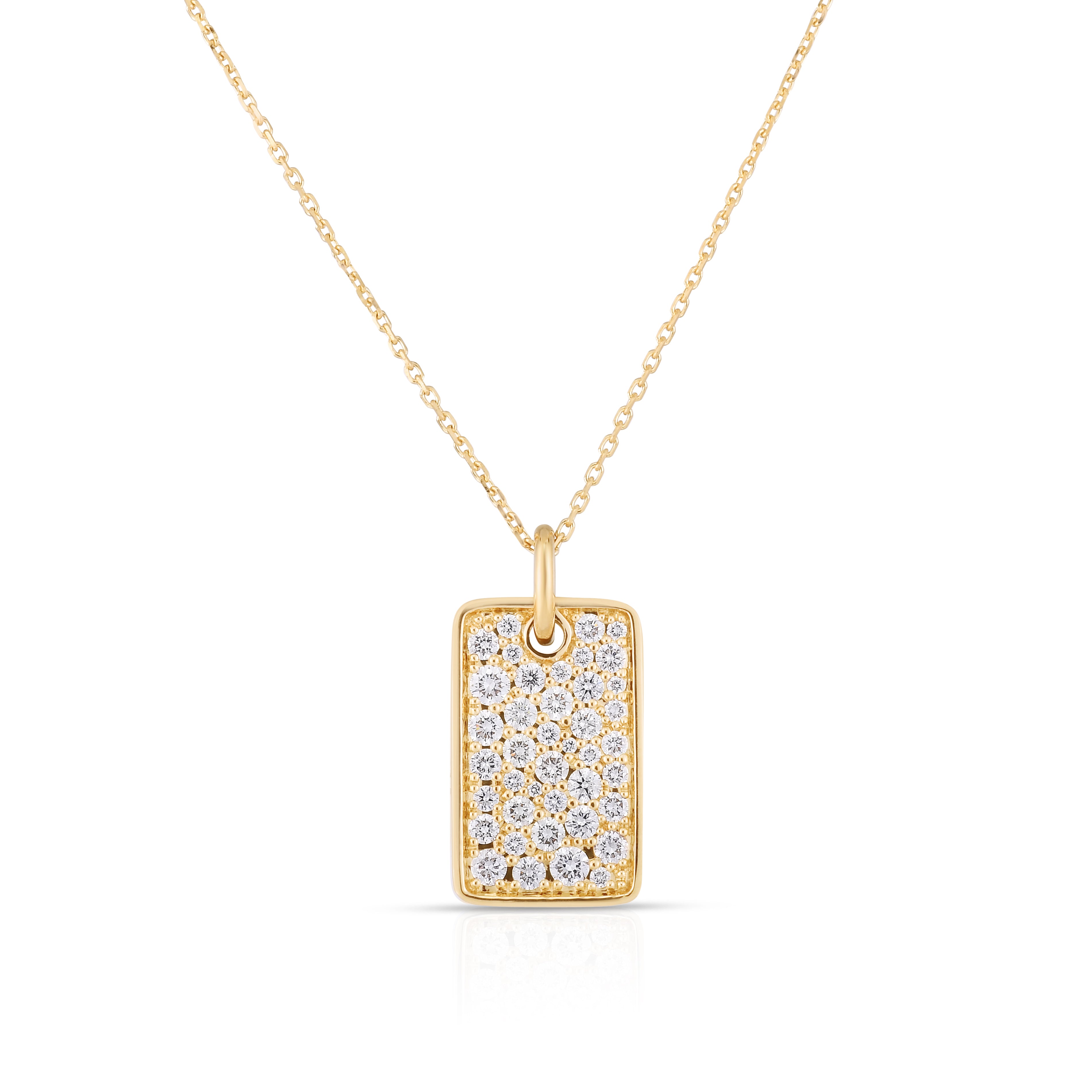 Initial Dog Tag Pendant – Malka